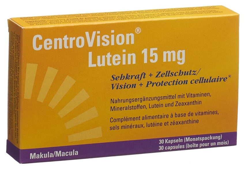 CENTROVISION Lutein caps 15 mg blist 30 pce | Commander en ligne