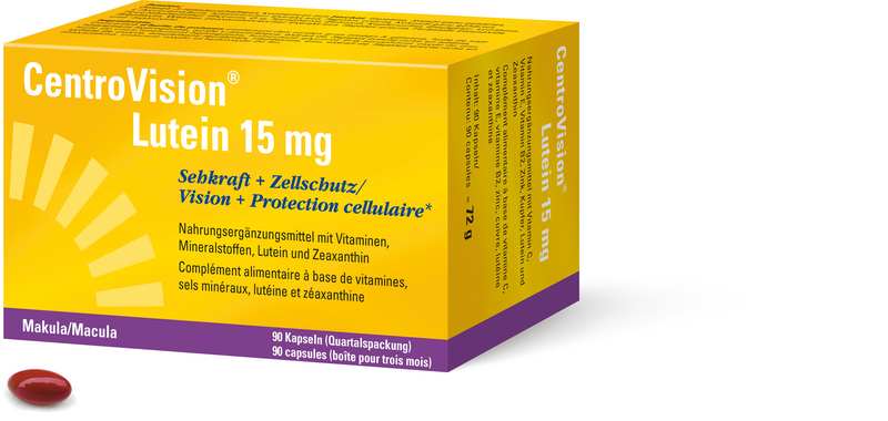 CENTROVISION Lutein caps 15 mg blist 90 pce | Commander en ligne