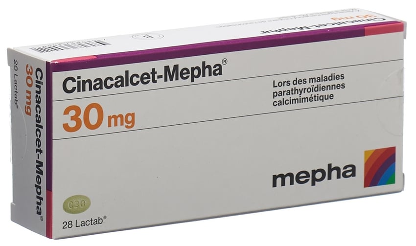 CINACALCET Mepha cpr pell 30 mg blist 28 pce | Commander en ligne