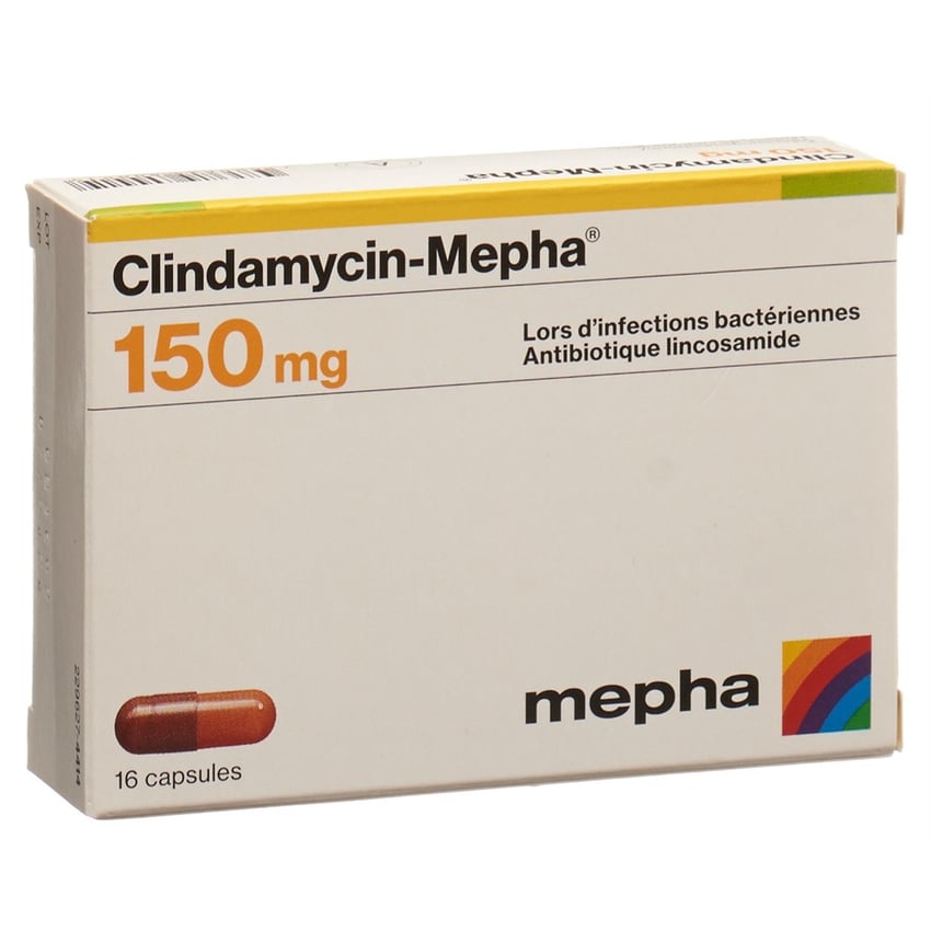 CLINDAMYCINE Mepha caps 150 mg blist 16 pce | Commander en ligne