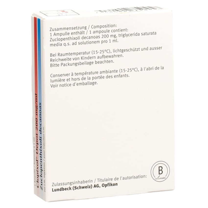 CLOPIXOL Depot Inj Lös 200 mg/ml Amp 1 ml | Online bestellen