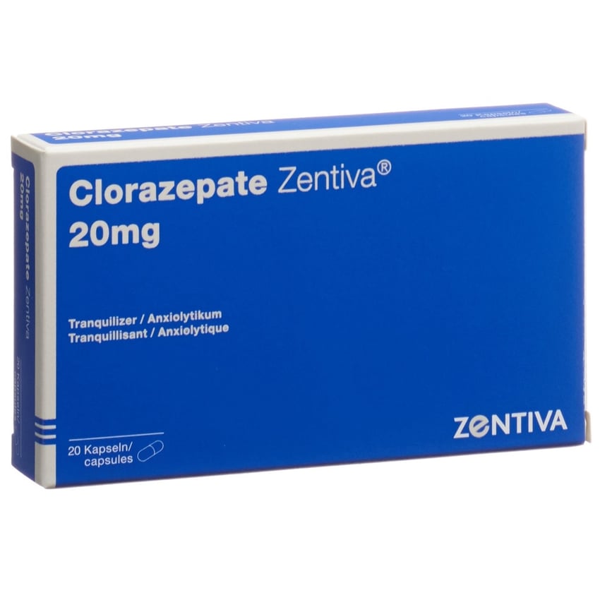 CLORAZEPATE Zentiva Kaps 20 mg Blist 20 Stk | Online bestellen