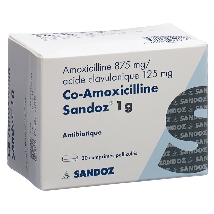 CO AMOXICILLINE Sandoz Filmtabl 1 g Blist 20 Stk | Online bestellen