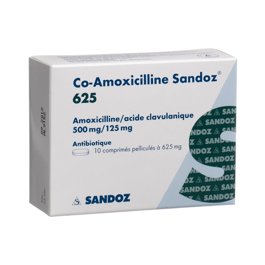 CO AMOXICILLINE Sandoz Filmtabl 625 mg Blist 10 Stk | Online bestellen