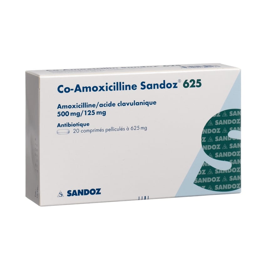 CO AMOXICILLINE Sandoz Filmtabl 625 mg Blist 20 Stk | Online bestellen