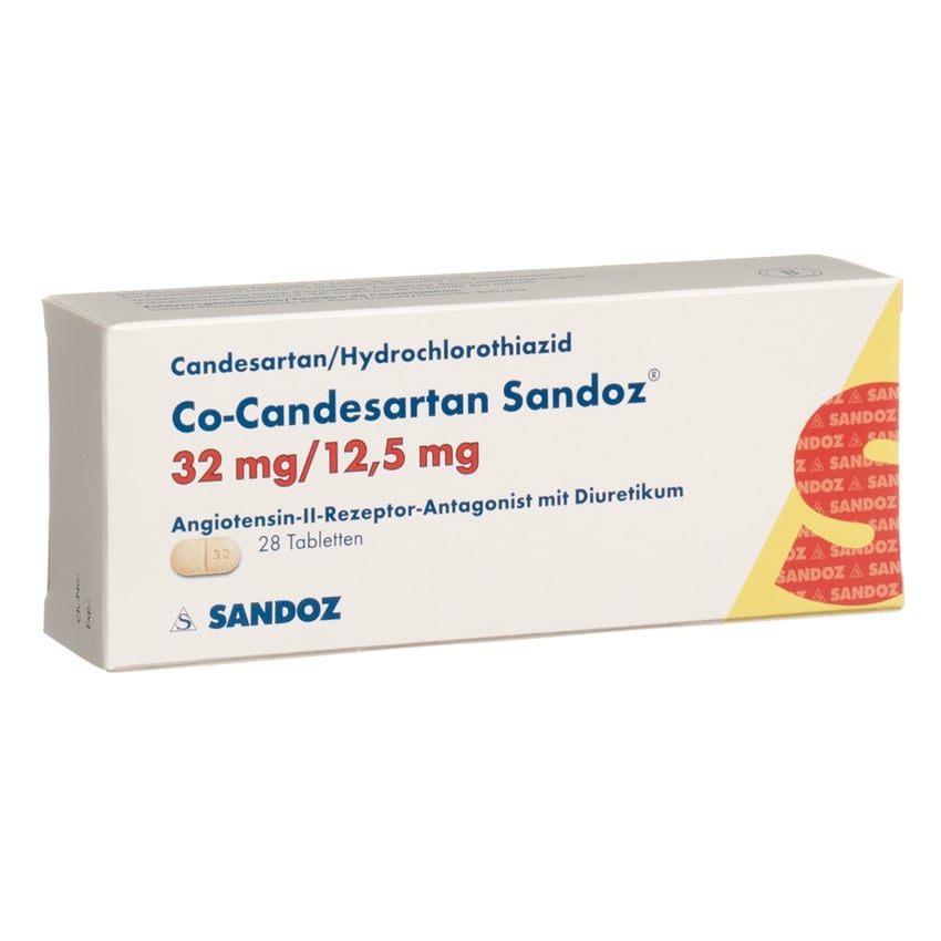 CO CANDESARTAN Sandoz cpr 32/12.5 mg blist 28 pce | Commander en ligne
