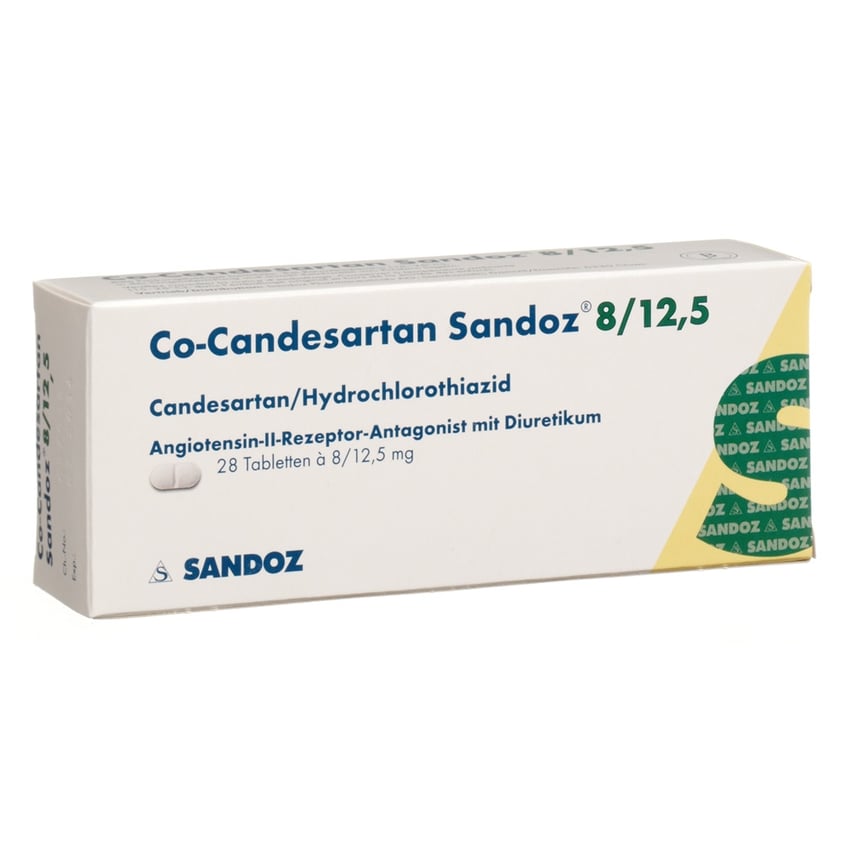CO CANDESARTAN Sandoz cpr 8/12.5 mg blist 28 pce | Commander en ligne