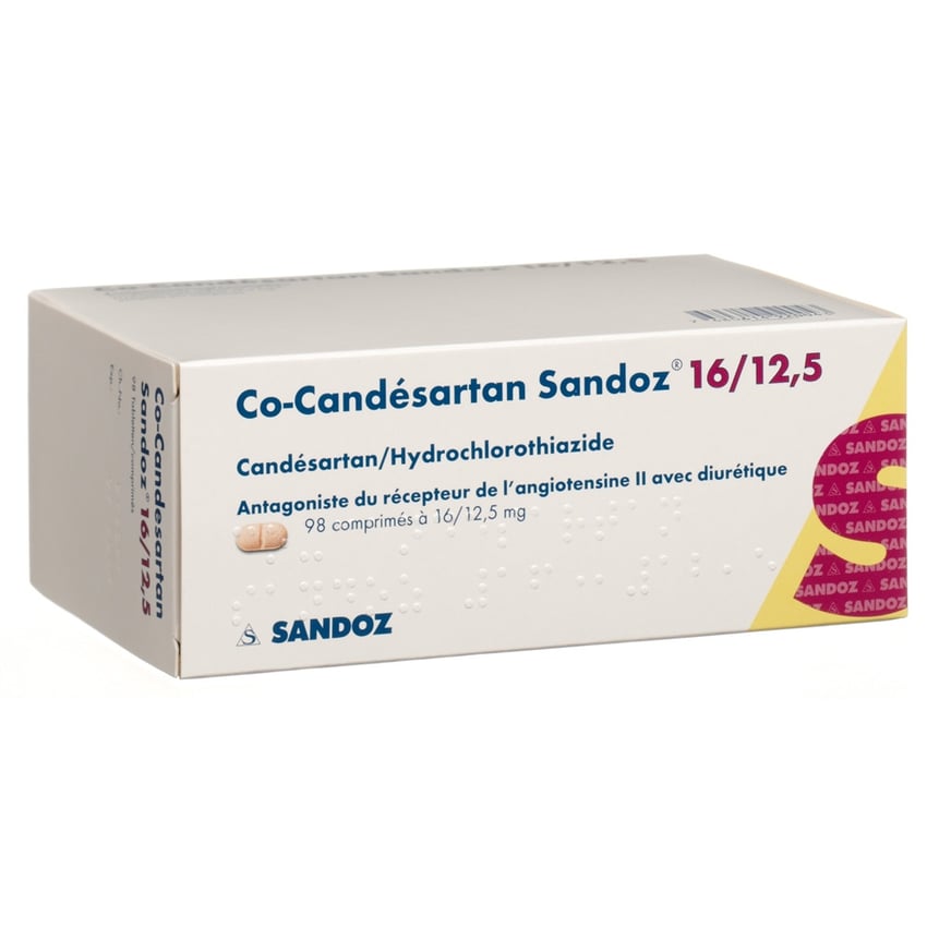 CO CANDESARTAN Sandoz Tabl 16/12.5 mg Blist 98 Stk | Online bestellen