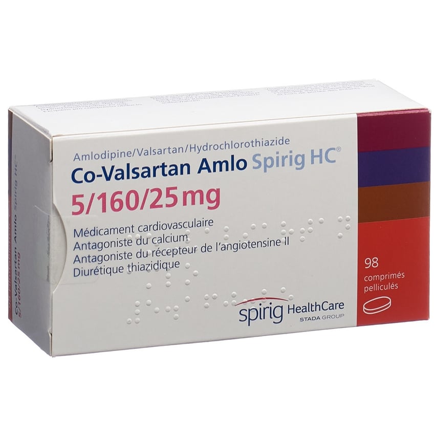 CO VALSARTAN AMLO Amlo Spirig HC Filmtabl 5/160/25mg Blist 98 Stk ...