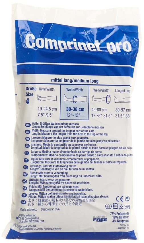 Comprinet thrombo a-g Gr6 long blanc 1 paire | Commander en ligne