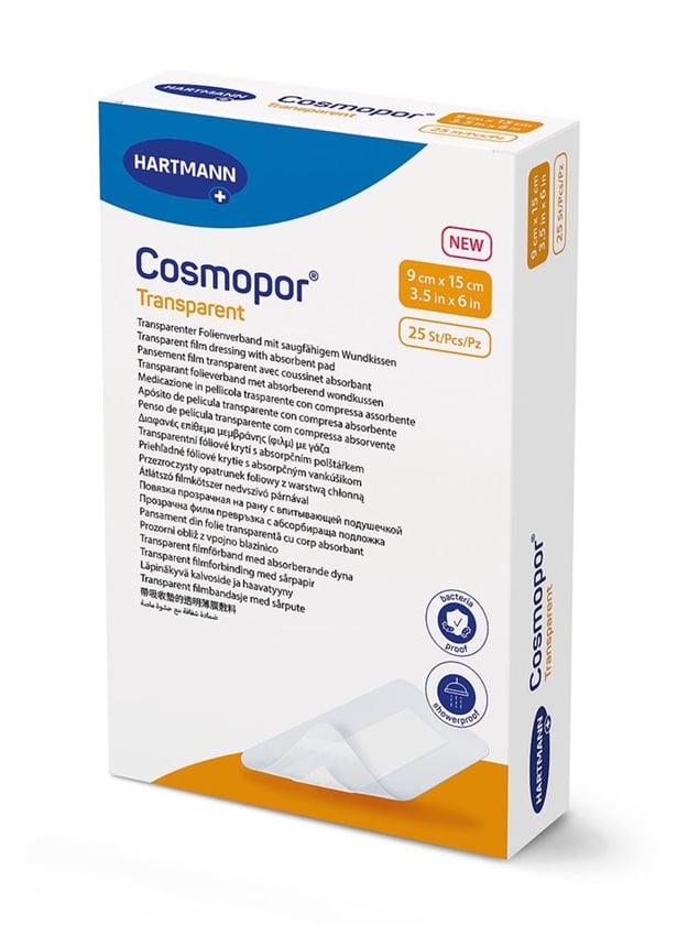 COSMOPOR transparent 9x15cm steril 25 Stk | Online bestellen