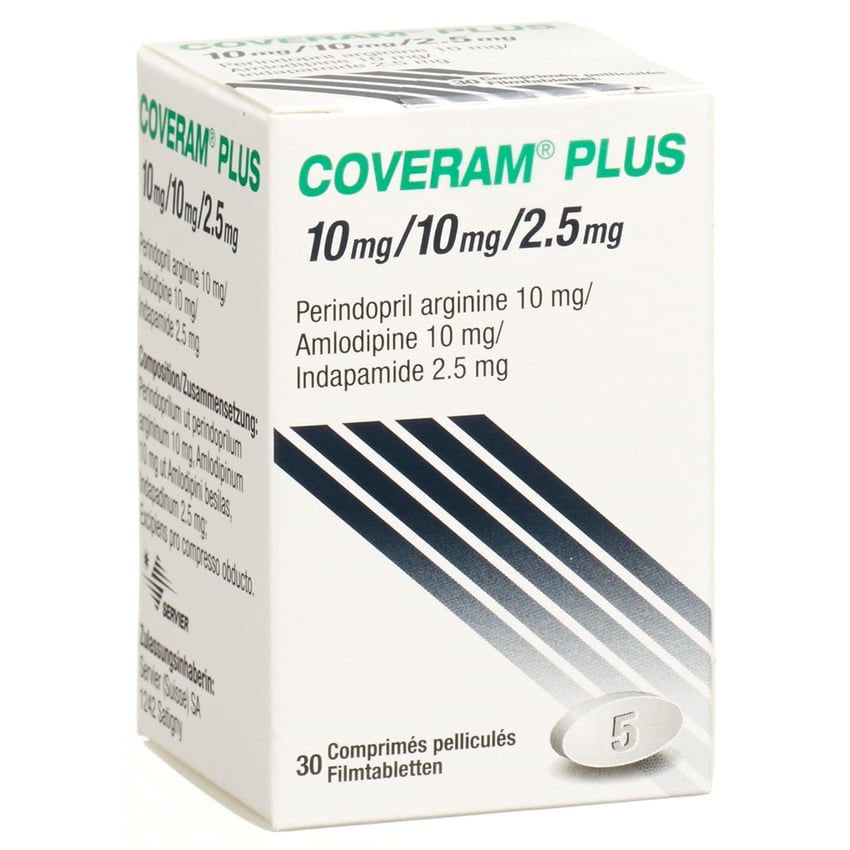COVERAM plus Filmtabl 10/10/2.5mg Ds 30 Stk | Online bestellen