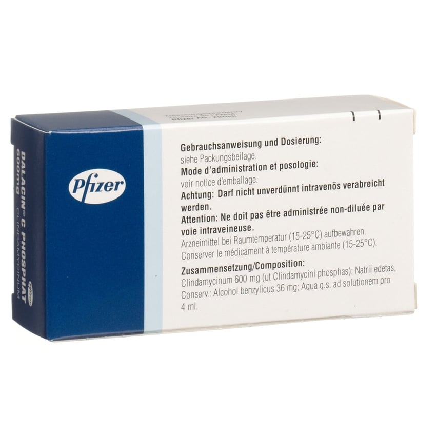 DALACIN C Phosphat Inj Lös 600 mg Amp 4 ml | Online bestellen