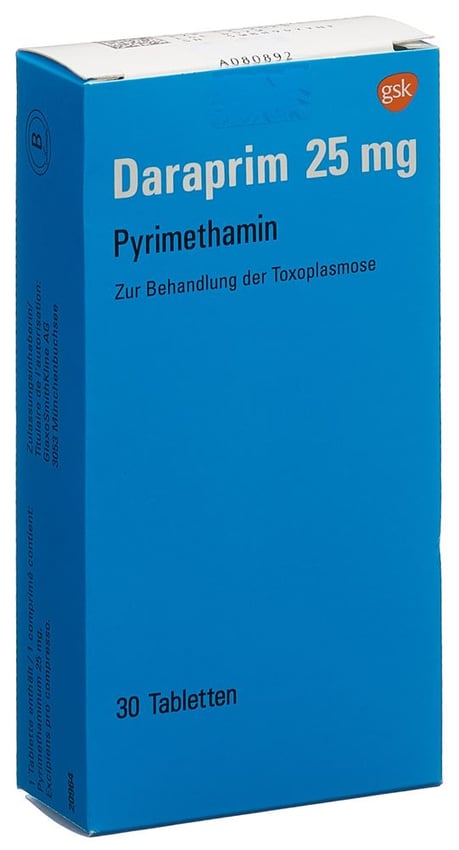 DARAPRIM cpr 25 mg blist 30 pce | Commander en ligne