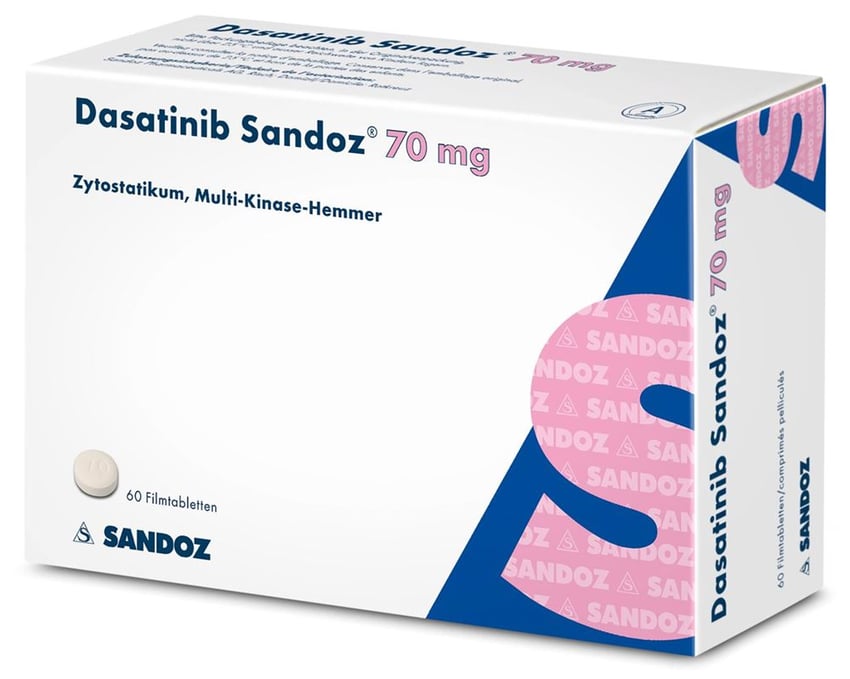 DASATINIB Sandoz Filmtabl 70 mg Blist 60 Stk | Online bestellen