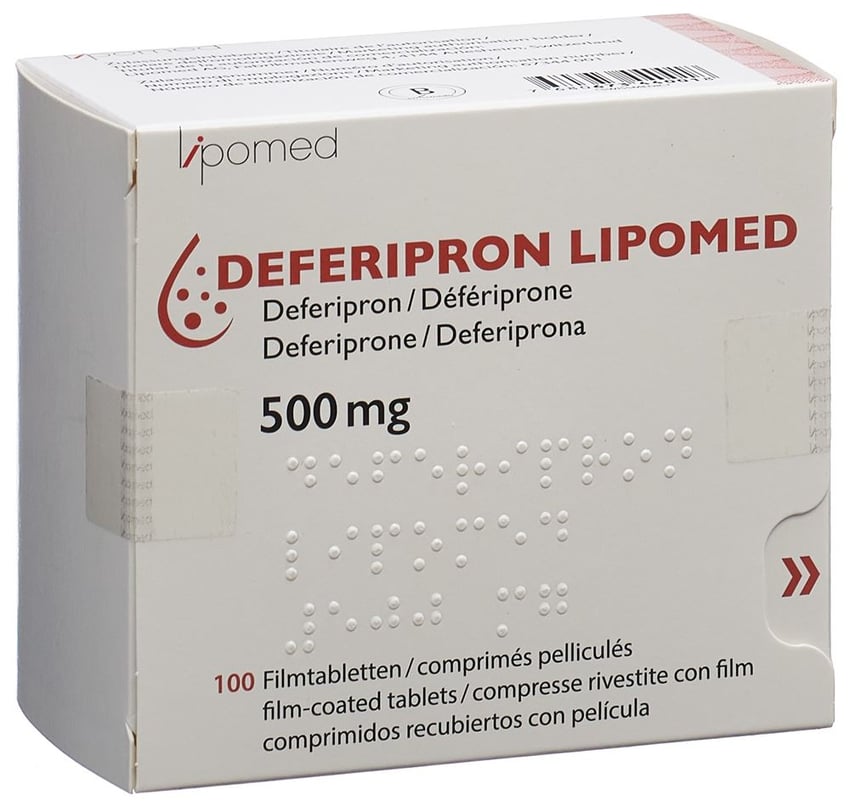DEFERIPRONE Lipomed Filmtabl 500 mg Blist 100 Stk | Online bestellen