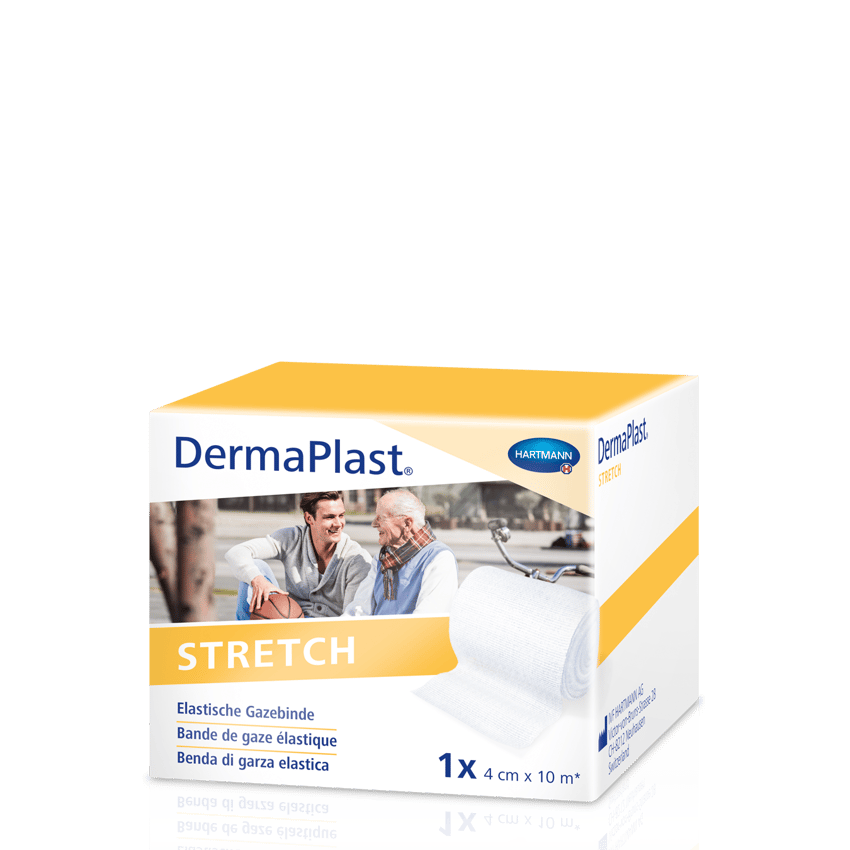 DERMAPLAST Stretch bande de gaze élastique 4cmx10m blanc 1 pce ...