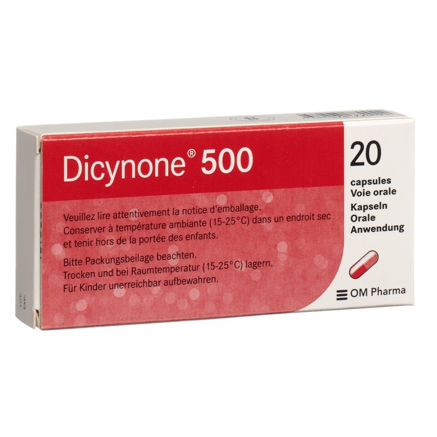 DICYNONE Kaps 500 mg Blist 20 Stk | Online bestellen