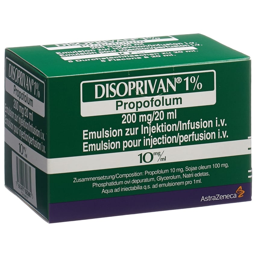 DISOPRIVAN 1% Inj Inf Präp 200 mg/20ml Durchstf 20 ml | Online bestellen