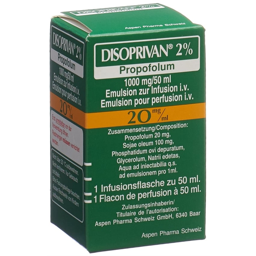 DISOPRIVAN 2% Inf Emuls 1 g/50ml Durchstf 50 ml | Online bestellen
