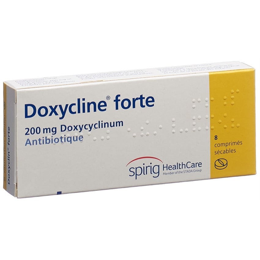 DOXYCLINE forte cpr 200 mg blist 8 pce | Commander en ligne
