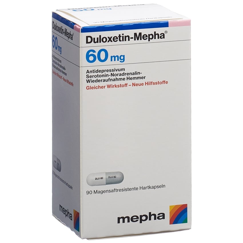 DULOXETINE Mepha Kaps 60 mg Ds 90 Stk | Online bestellen