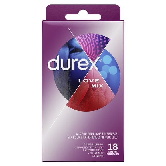 DUREX Love Mix préservatif 18 pce | Commander en ligne