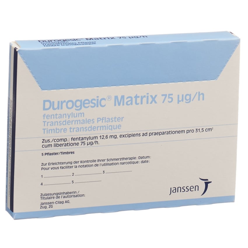 DUROGESIC Matrixpfl 75 mcg/h Btl 5 Stk | Online bestellen