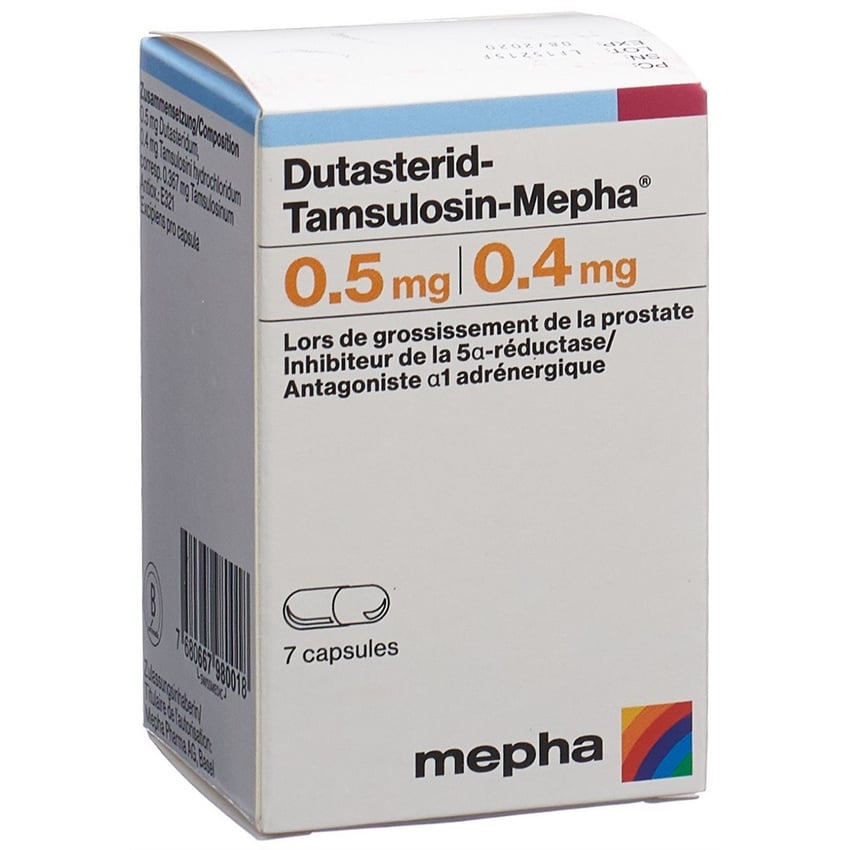 DUTASTERIDE TAMSULOSINE Tamsulosin Mepha caps 0.5/0.4 mg bte 7 pce ...
