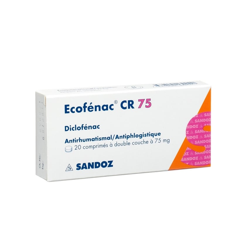 ECOFENAC CR Tabl 75 mg Blist 20 Stk | Online bestellen
