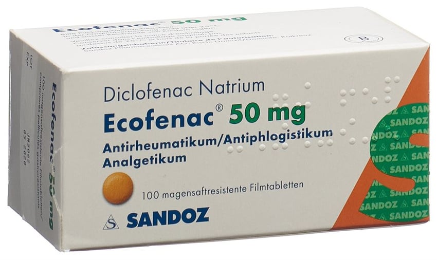 ECOFENAC Filmtabl 50 mg Blist 100 Stk | Online bestellen