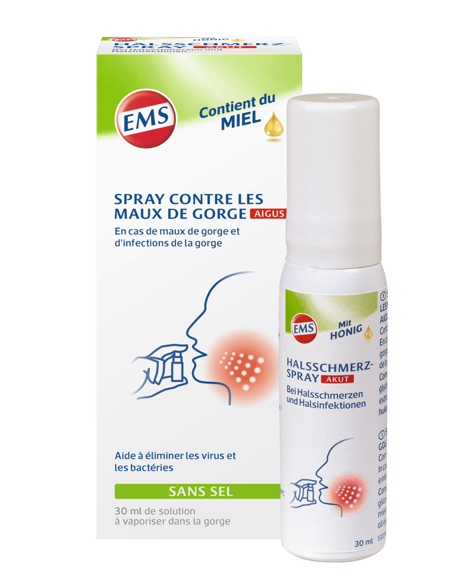 EMS spray contre les maux de gorge spray aigus spr 30 ml | Commander en ...
