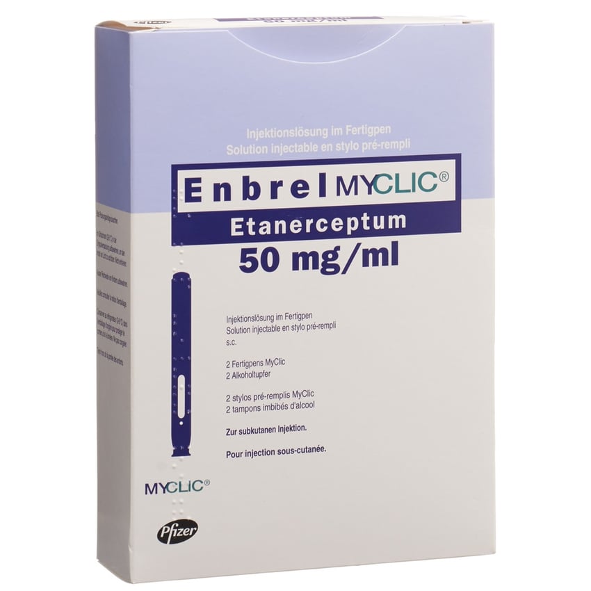 ENBREL MyClic sol inj 50 mg/ml stylo pré 1 ml | Commander en ligne