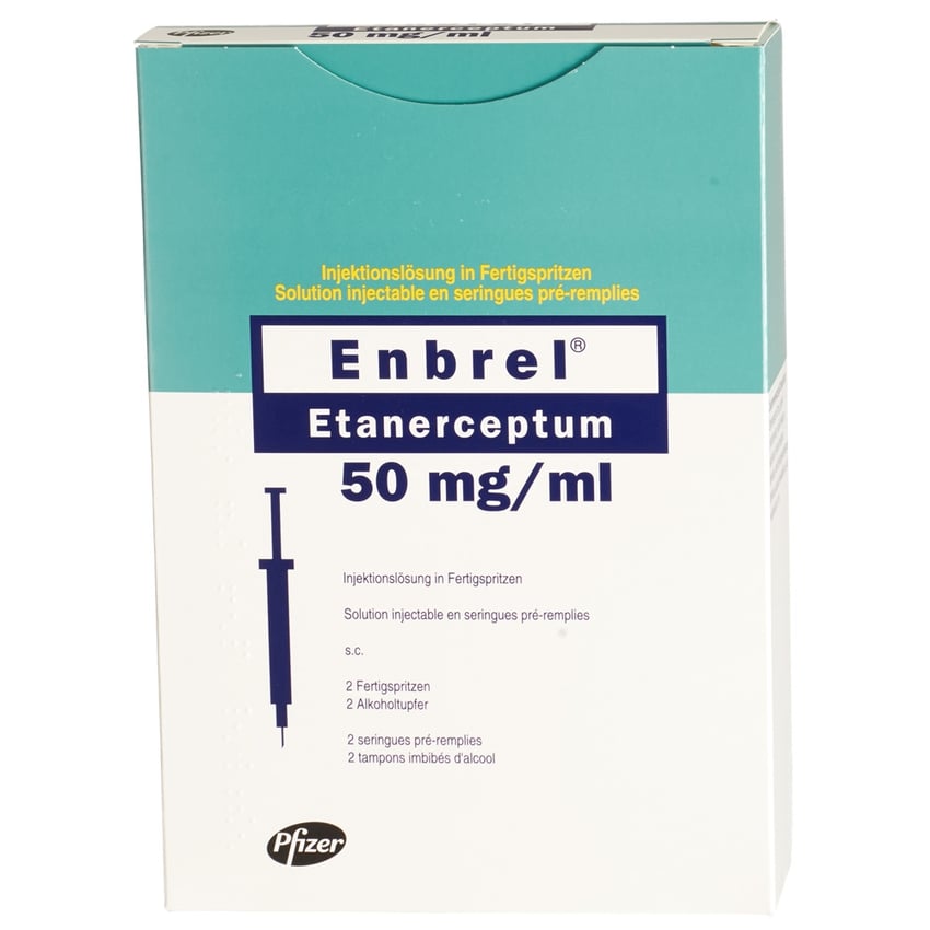 ENBREL sol inj 50 mg/ml ser pré 1 ml | Commander en ligne