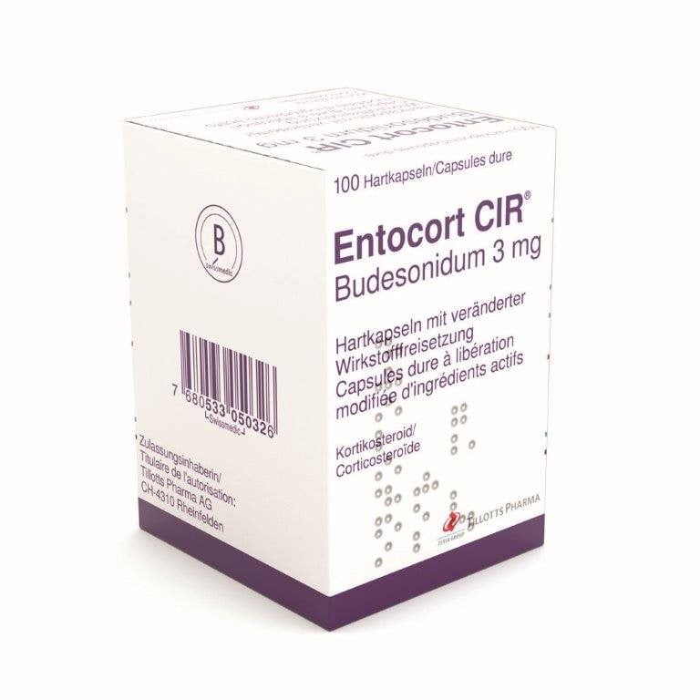 Entocort CIR caps ret 3 mg capsules dures à libération modifiée bte 100 ...