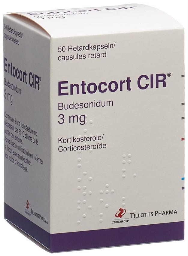 Entocort CIR caps ret 3 mg capsules dures à libération modifiée bte 50 ...