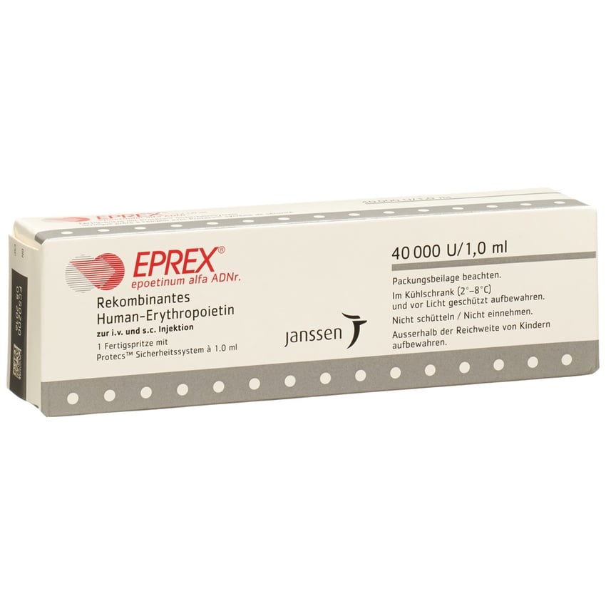 EPREX sol inj 40000 IE/ml avec système de sécurité (Protecs) ser pré 1 ...
