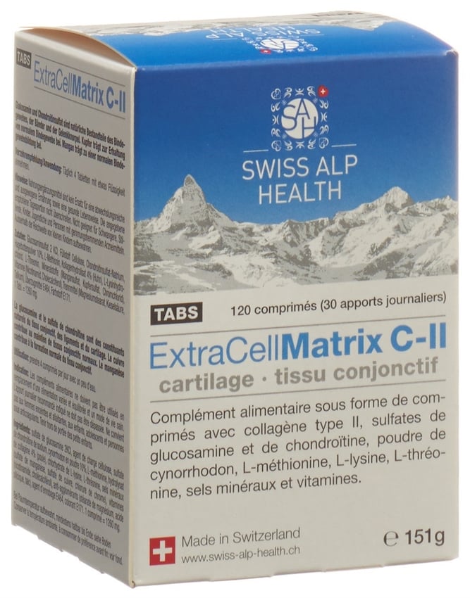 EXTRA CELL Extra Cell Matrix C-II TABS pour articulations et cartilage ...