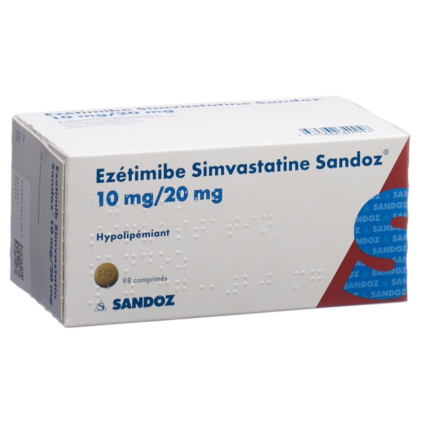 EZETIMIBE SIMVASTATINE Sandoz Tabl 10/20 mg Blist 98 Stk | Online bestellen