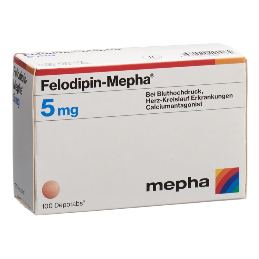 FELODIPINE Mepha Ret Tabl 5 mg Blist 100 Stk | Online bestellen