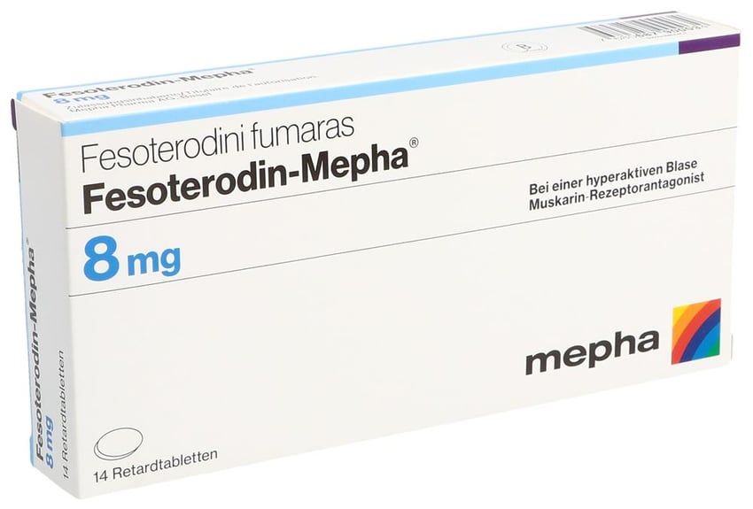 FESOTERODIN Mepha Ret Tabl 8 mg Blist 14 Stk | Online bestellen
