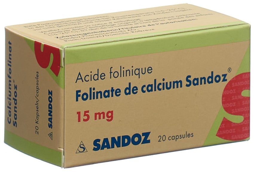 FOLINATE DE CALCIUM Sandoz caps 15 mg bte 20 pce | Commander en ligne