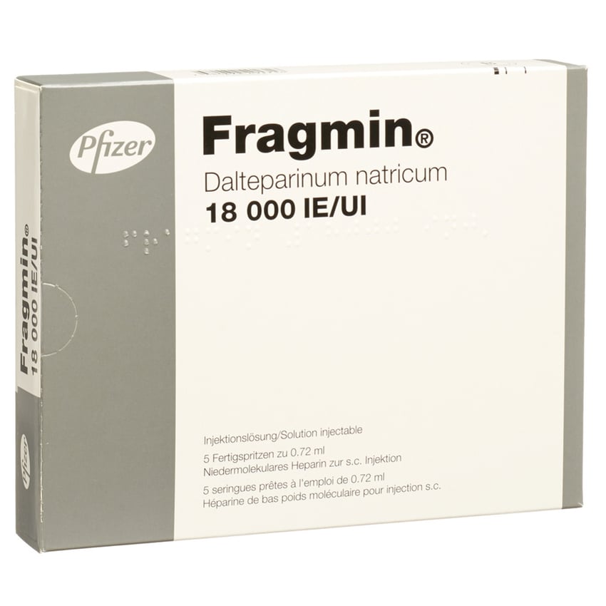 FRAGMIN Inj Lös 18000 IE/0.72ml Fertspr 0.72 ml | Online bestellen