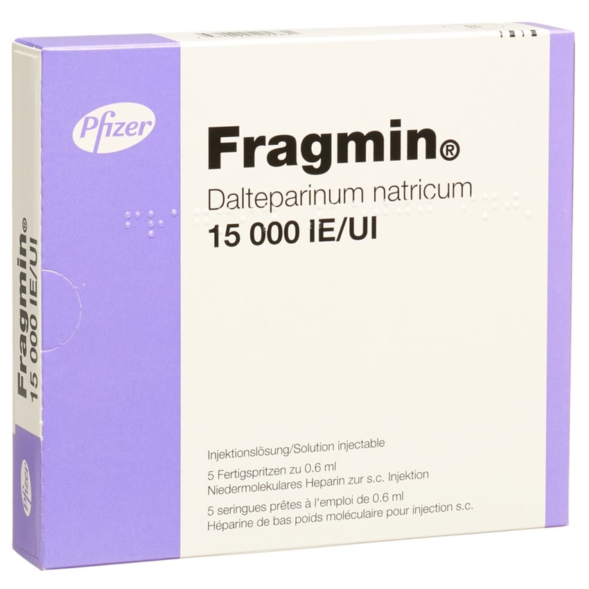 FRAGMIN sol inj 15000 IE/0.6ml ser pré 0.6 ml | Commander en ligne