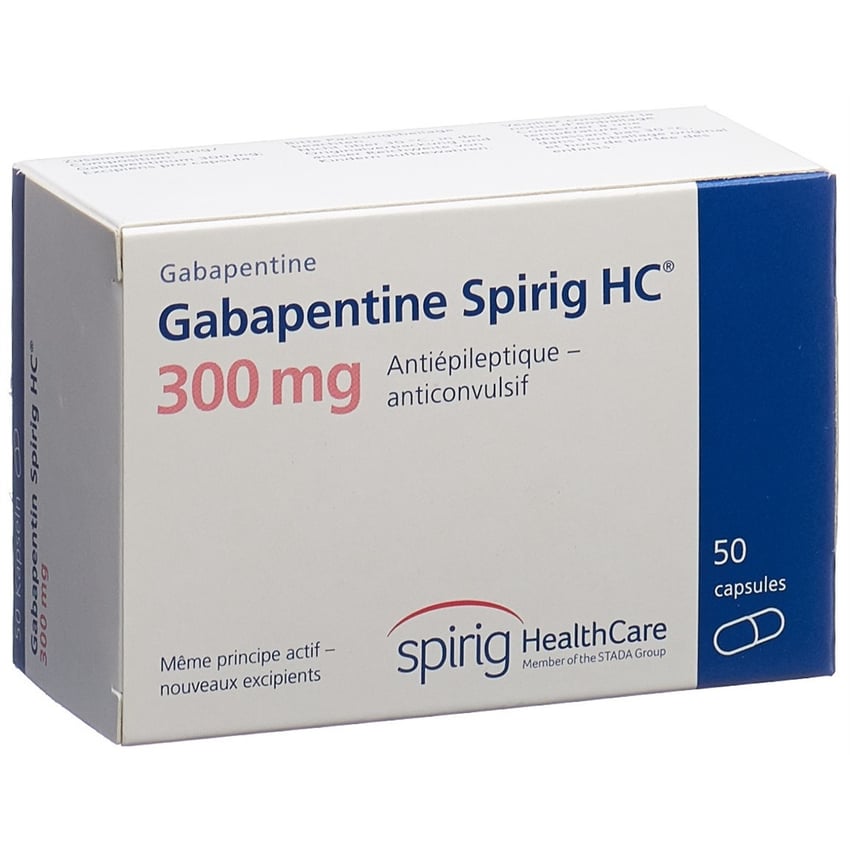 GABAPENTINE Spirig HC caps 300 mg blist 50 pce | Commander en ligne