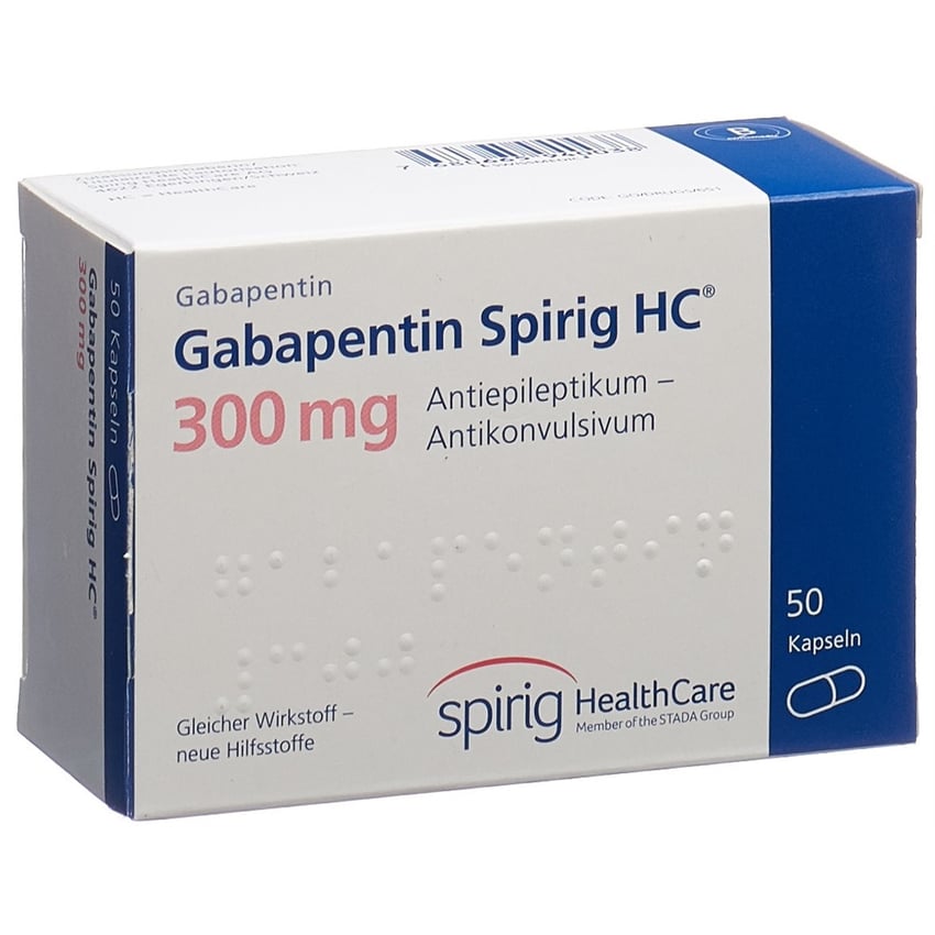 GABAPENTINE Spirig HC caps 300 mg blist 50 pce | Commander en ligne