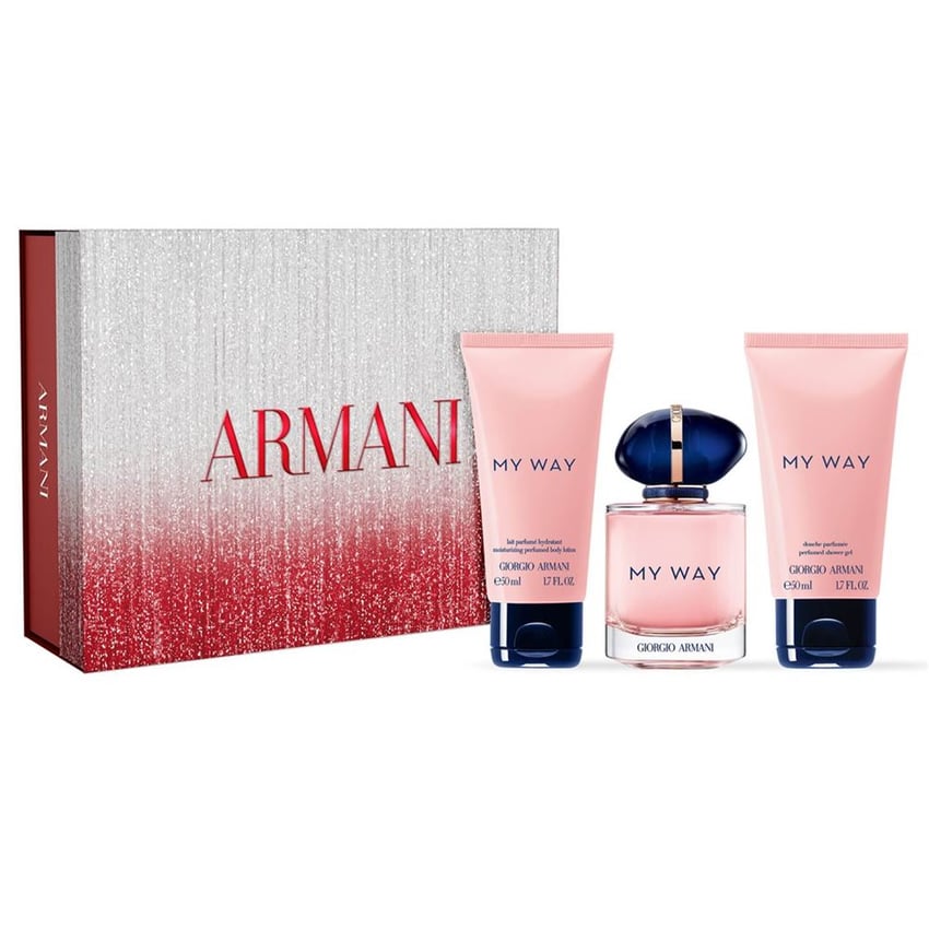 Giorgio Armani My Way Eau de Parfum 50ml + Shower Gel 50ml + Body ...