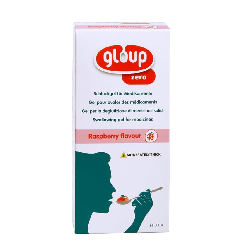 Gloup gel pour avaler des médicaments gel Zero au goût de framboise tb ...