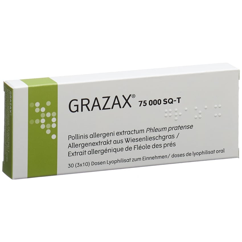 GRAZAX Lyophilisat zum Einnehmen Tabl 75000 SQ-T Blist 1 Dos | Online ...