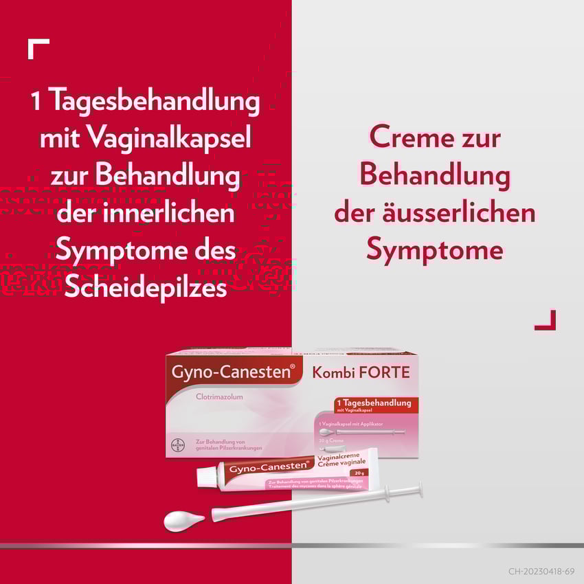 GYNO-CANESTEN Combi FORTE capsule vaginale & crème 1 pce | Commander en ...